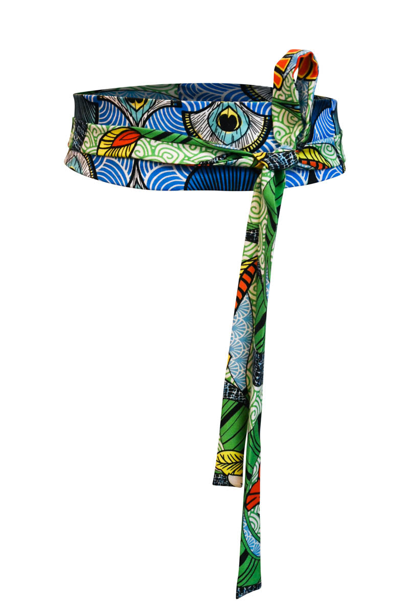 Osa Reversi Obi Belt - Green ASA HANA Straps - OA OG – OliveAnkara